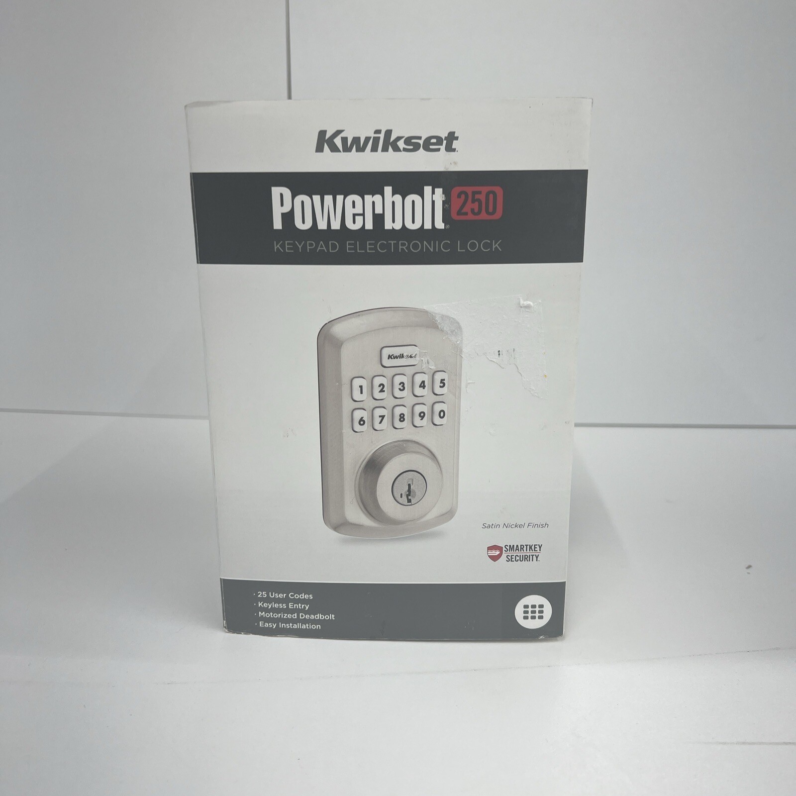 Kwikset Powerbolt 250 Keypad Deadbolt Electronic Satin Nickle 992500 ...