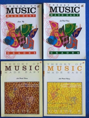 Lot 4 ABRSM Theory of Music Made Easy Grade 5, 6, 7, 8 Loh Phaik Kheng ...