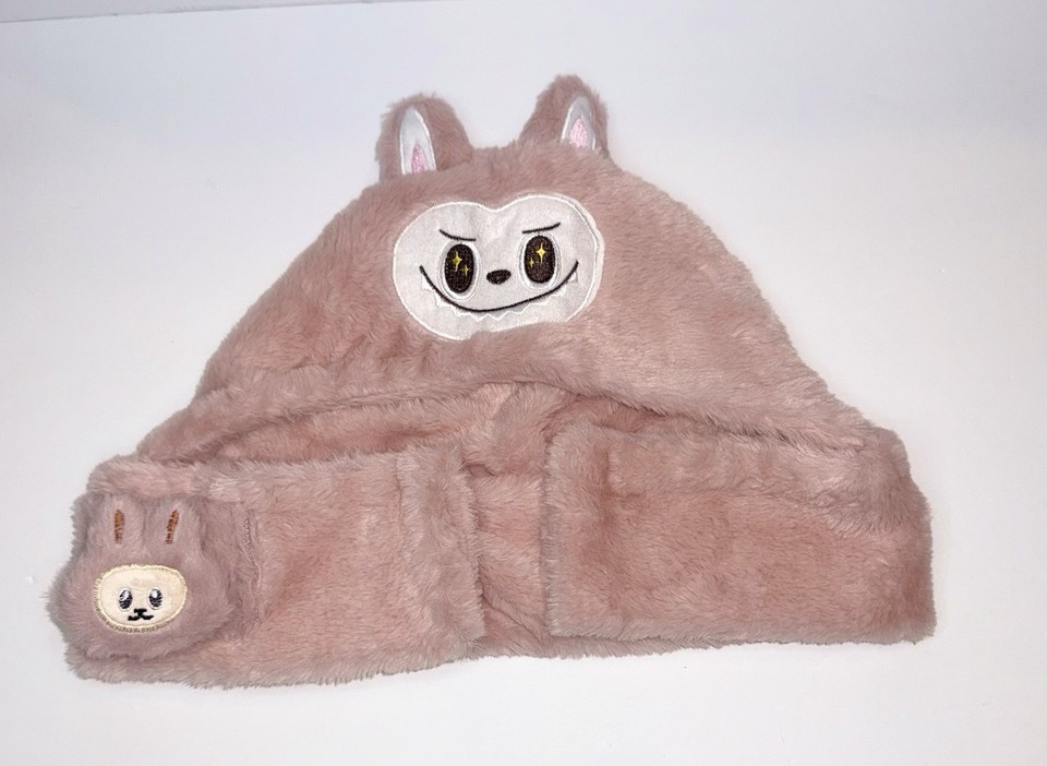 Labobo Cute Monsters Faux Fur Ear Flap Hat scarf Lined Fleece Women/kid ...