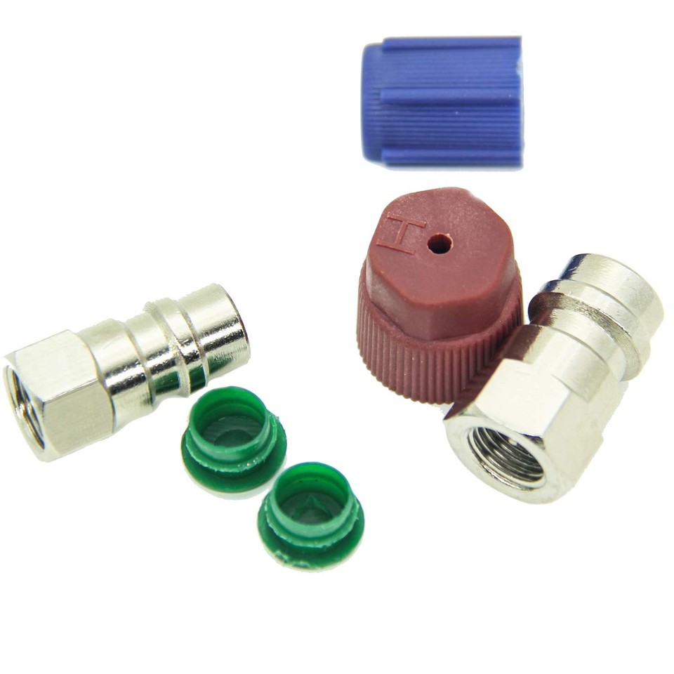 R12 to R134A AC Retrofit Fitting Adapter Kit for Auto Air Conditioning ...