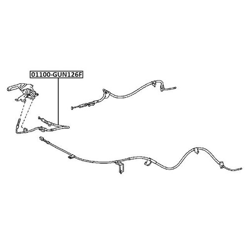 Front Handbrake Cable For Toyota HILUX 15-21 464100K120 01100GUN126F ...