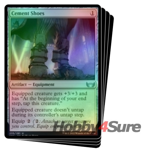Foil Cement Shoes X4 M/NM Magic: The Gathering MTG Streets Of New ...