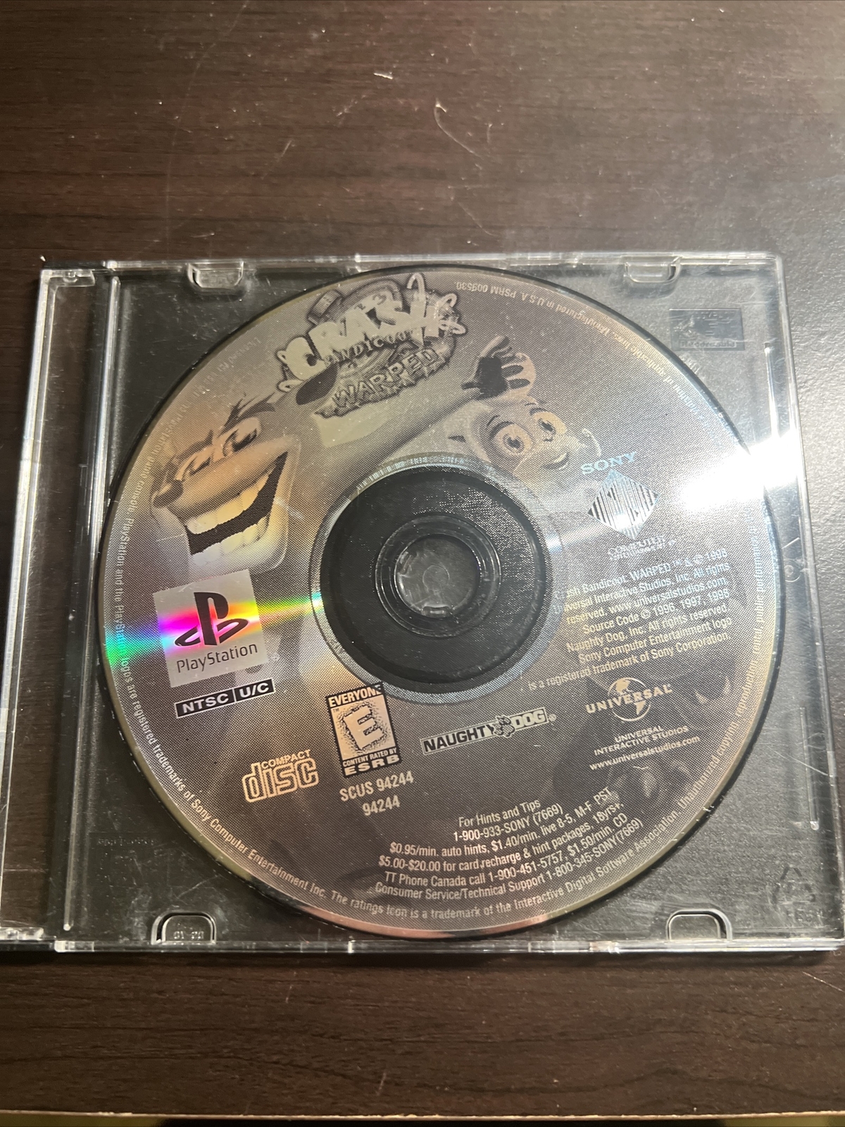 Crash Bandicoot Warped Collectors Edition Playstation 1 Disc Only PS1 ...