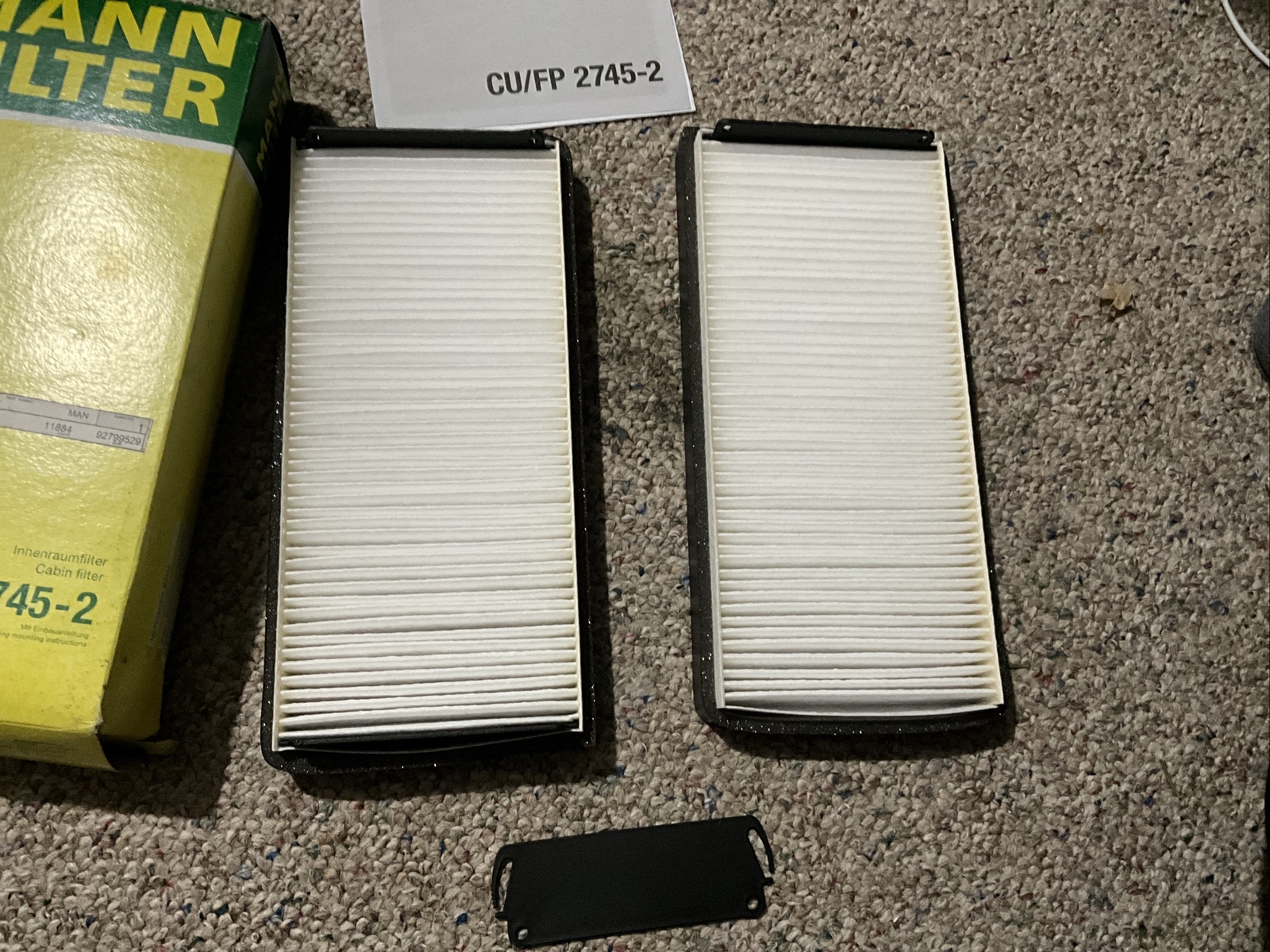 Cabin Air Filter MANN CU 2745-2 for sale online | eBay