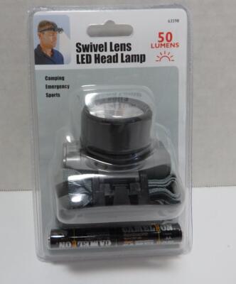 New Sealed 50 Lumens Swivel Lens LED Head Lamp Light | eBay