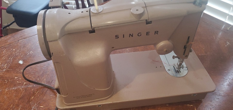 Singer 328K vintage Sewing Machine with foot pedal. | eBay