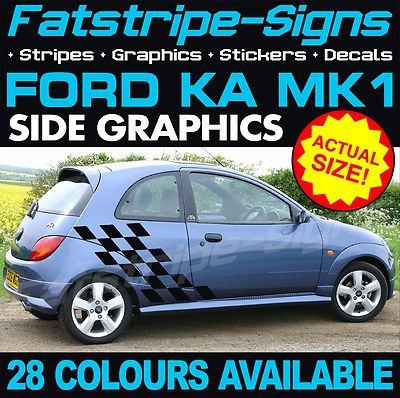 to fit FORD KA MK1 GRAPHICS STRIPES DECALS STICKERS CAR VINYL ST STREET ...