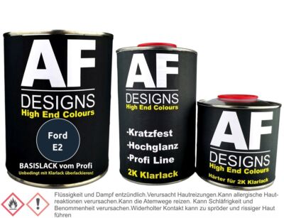 Autolack für Ford E2 Ink Blue Metallic 1,25L Klarlack Set | eBay.de