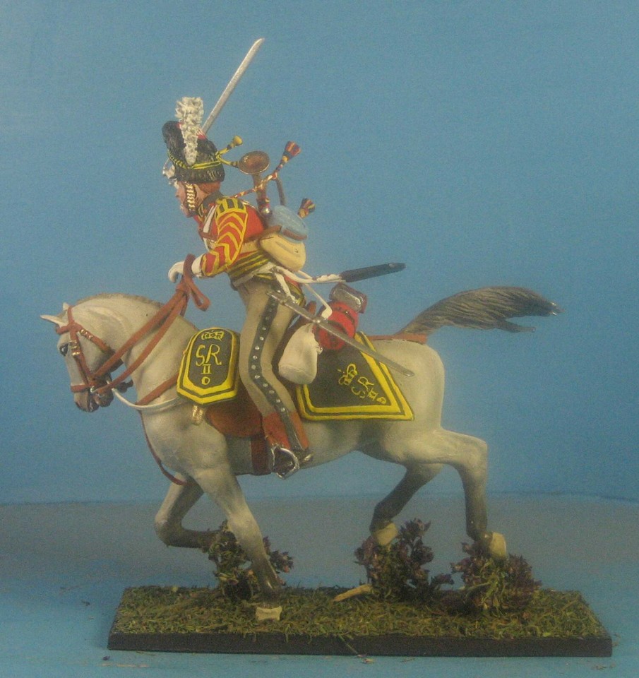 Unassembled British Scots Greys, White Metal 60 mm 1/30 Figure kit VID ...