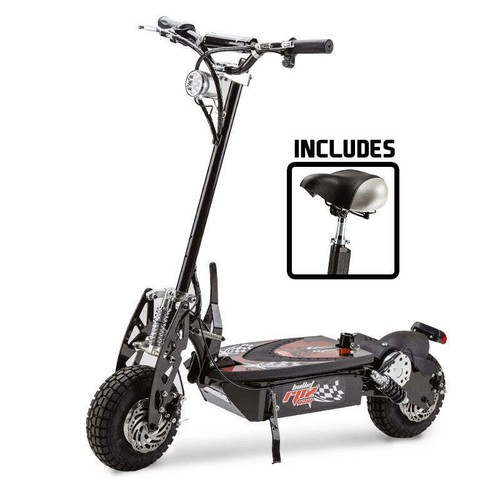 NNEMB Black/Red 48V 1000W Turbo w/ LED Folding Electric Scooter For ...