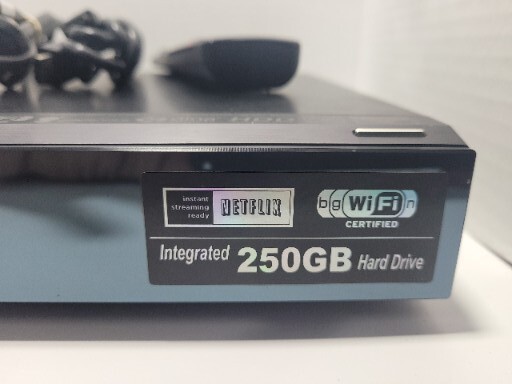 LG BD590 Blu-Ray Player with 250gb Hard Drive Complete W Remote/book ...