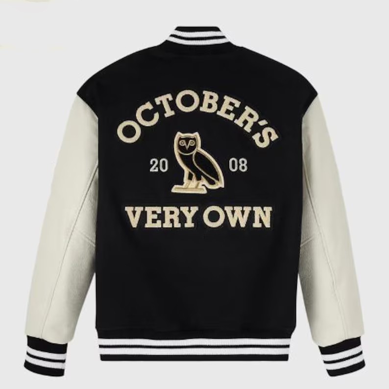 OVO Owl Collegiate Varsity Jacket – Retro Letterman Bomber Streetwear ...