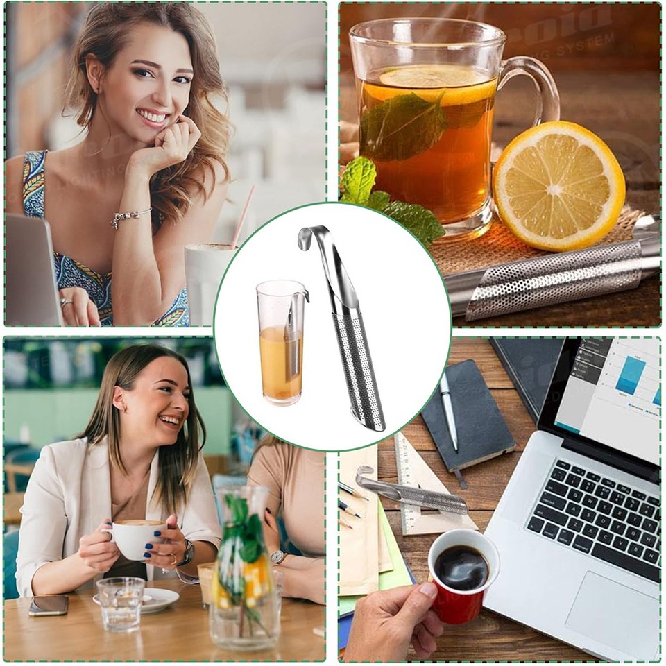 2pcs Hook Tea Stick Infuser Diffuser Strainer Filter Mesh loose Tea ...