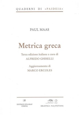 Libri Paul Maas - Metrica Greca | eBay