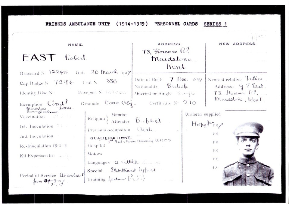 WW1 Pair Conscientious Objector Confirmed, BRC&STJJ FAU Friends ...