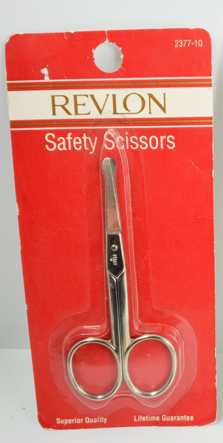 Revlon Safety Scissors 77104 Stainless Steel Rounded Tips for sale ...
