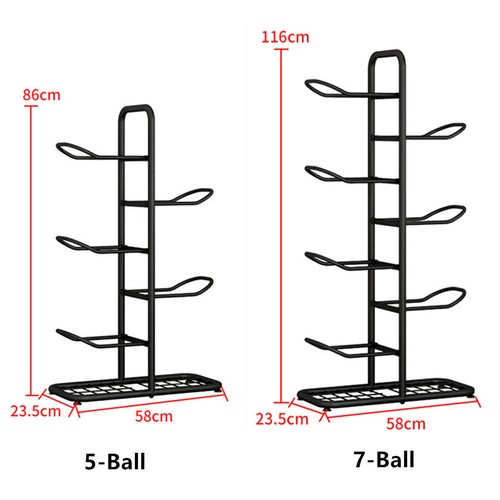 Basketball Soccer Ball Storage Rack Holder Sport Ball Organizer Display ...
