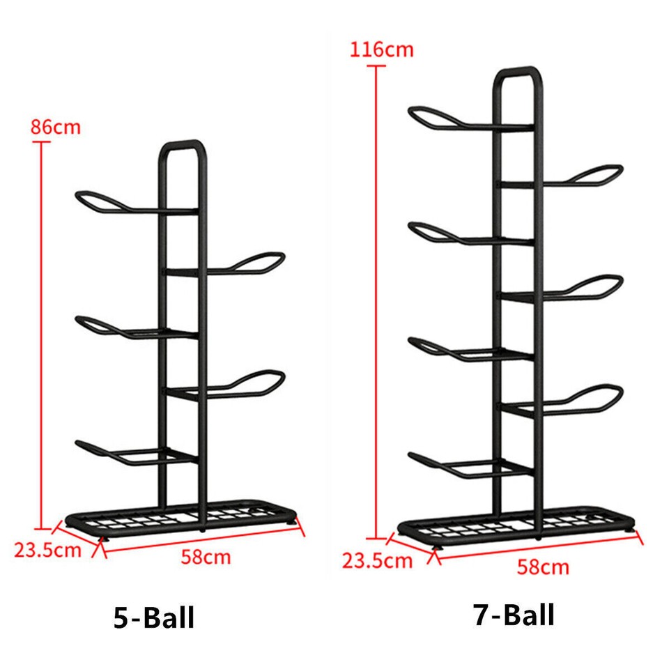 Basketball Soccer Ball Storage Rack Holder Sport Ball Organizer Display ...