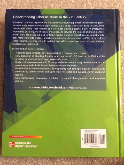 Labor Relations : Striking a Balance by John W. Budd (2006, Hardcover ...