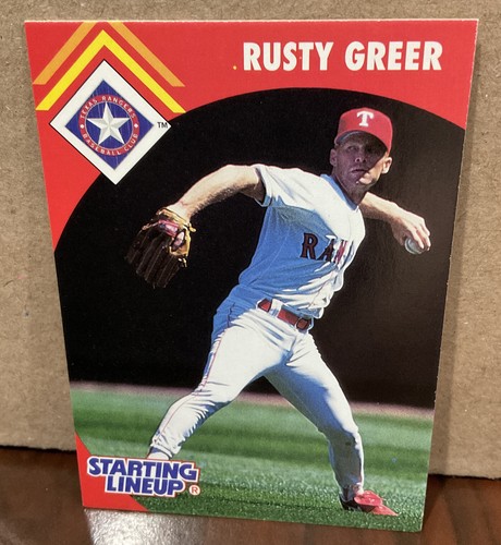RUSTY GREER 1995 KENNER STARTING LINEUP CARD EXTENDED SERIES - RANGERS ...