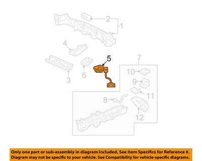 HONDA OEM 09-22 MDX Rear Body Floor Floor Rails-Spare Carrier ...