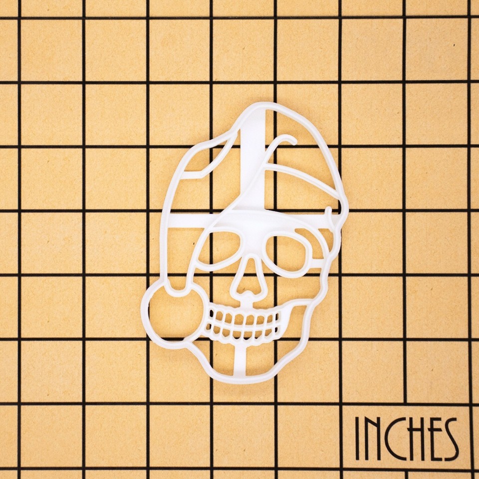 Santa Claus Skull Cookie Cutter | macabre gothic Merry Christmas ...