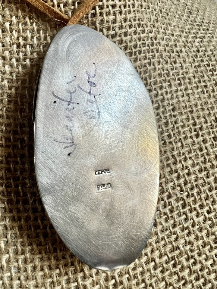 Vintage druzy smoky quartz sterling silver large art pendant by ...