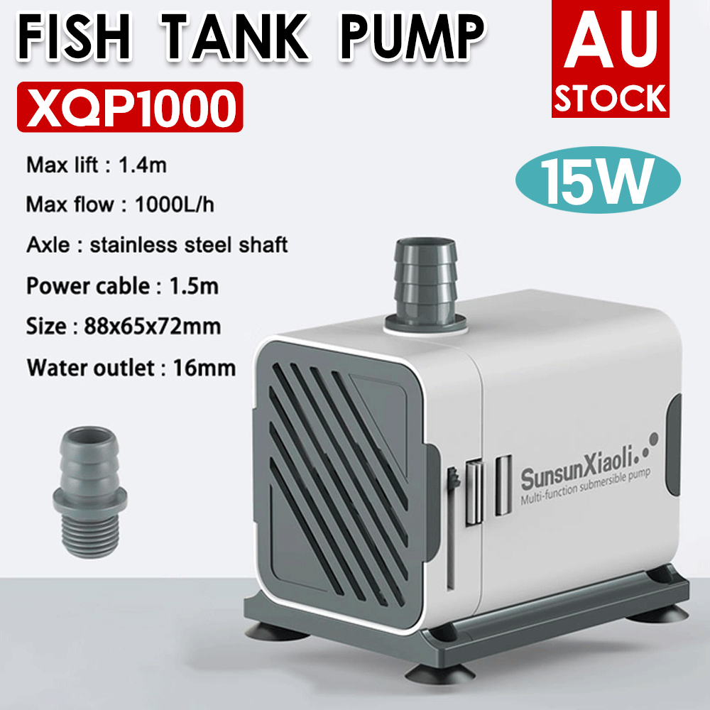 Adjustable Flow Aquarium Pump Water Submersible Fish Tank Fountain Pond ...