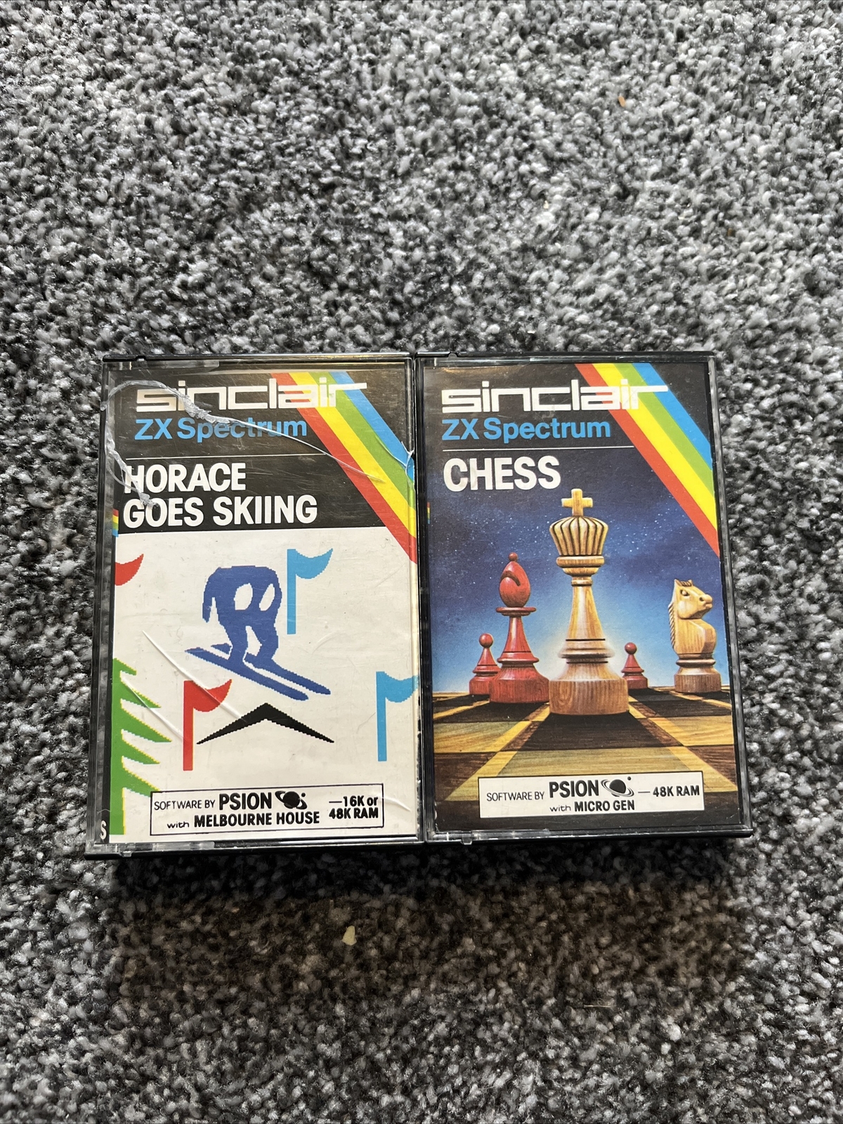 2 X VINTAGE ZX SPECTRUM GAMES BOXED - CHESS AND HORACE GOES SKIING ...