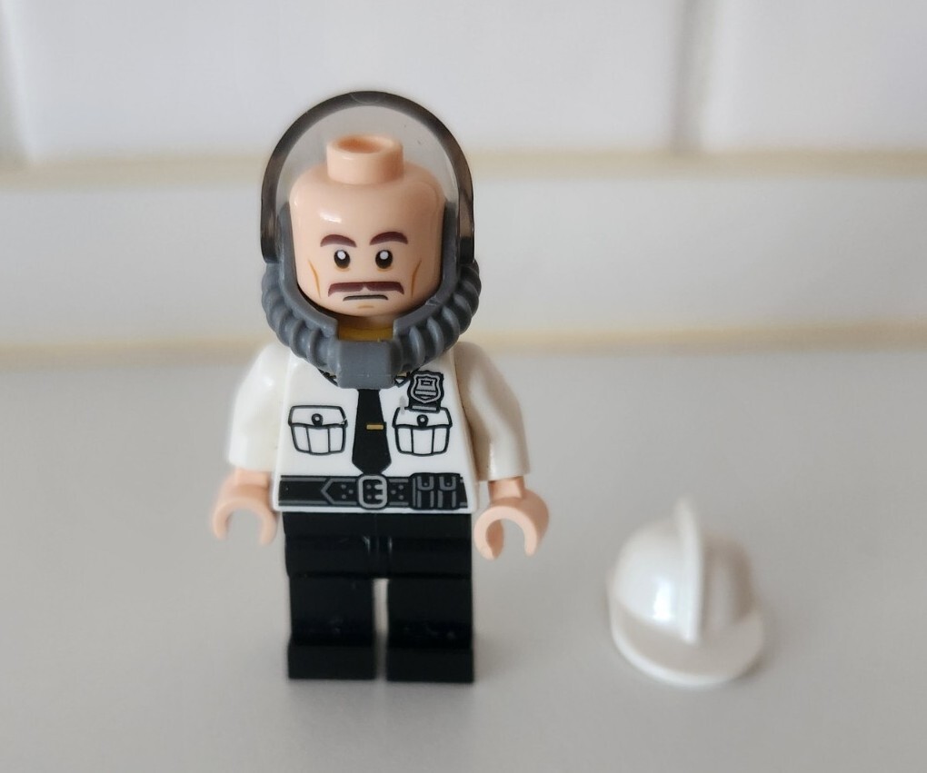 Lego Minifigure Security Guard Fire Helmet (sh320) Mr Freeze Ice Attack ...