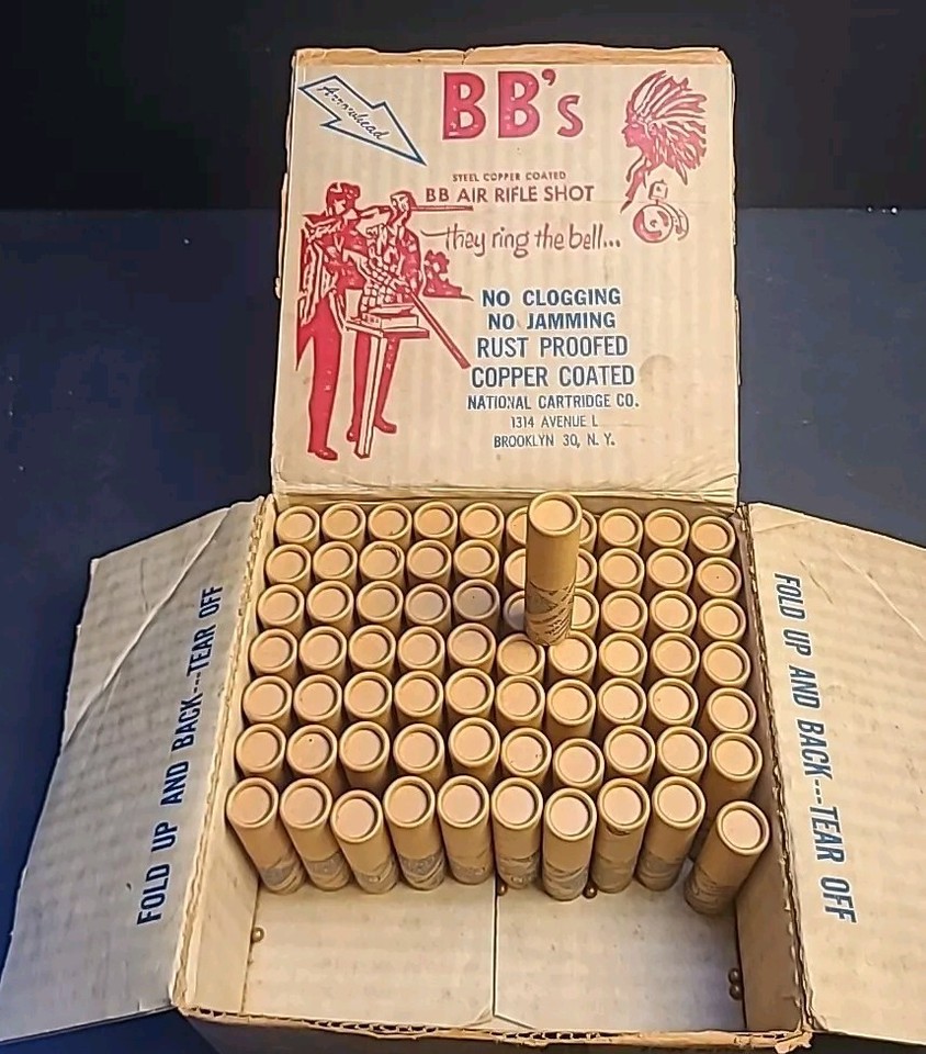 Lot of 71 National Cartridge Arrowhead Brand BB Shot Cardboard Tubes ...