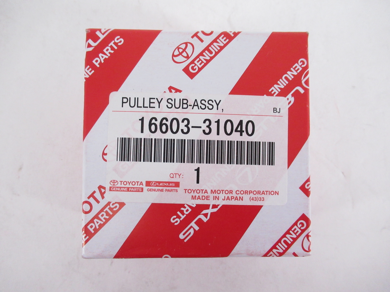 Genuine OEM Toyota Lexus 16603-31040 Serpentine Drive Belt Idler Pulley ...