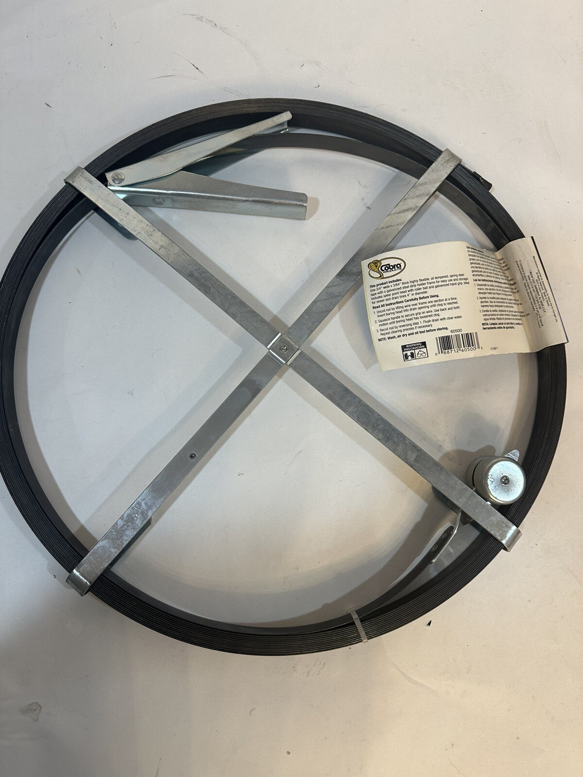 Cobra Products 60500 Flat Sewer Rod Gray for sale online | eBay