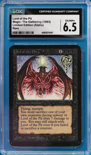 Lord of the Pit Alpha Graded CGC 6.5 MTG MAGIC CARD (4293271047 ...