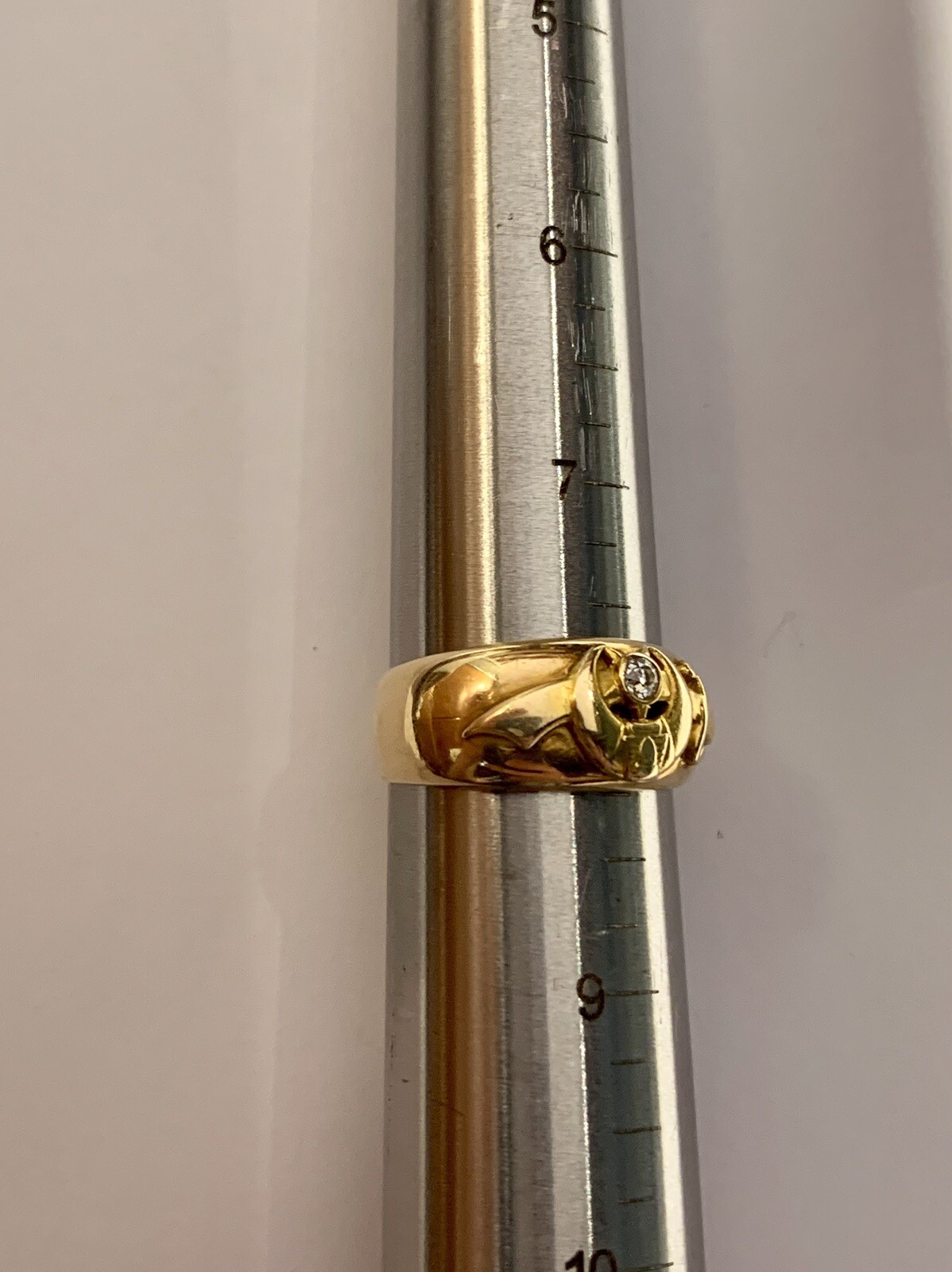 European Cut Diamond Ring 14k Gold Shriners, Masons, Antique, Vintage ...