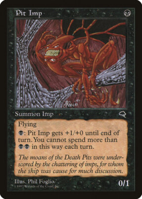 Magic the Gathering (mtg): TMP: Pit Imp (x 4) | eBay
