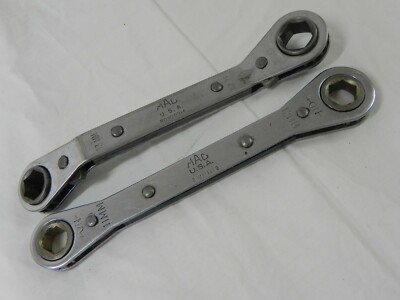 Mac Tool 2 Piece 6 Point Combination Double Box Ratcheting Wrench Set ...