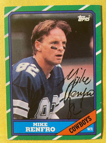 SIGNED MIKE RENFRO 1986 TOPPS CARD AUTOGRAPHED - COWBOYS | eBay