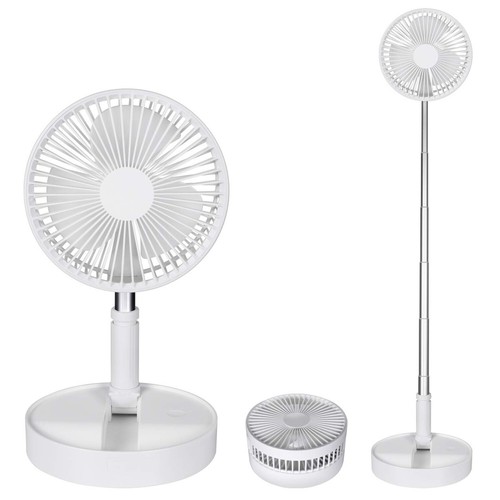 Portable Fan Rechargeable, Pedestal Fan Foldaway Standing Fan Desk and ...