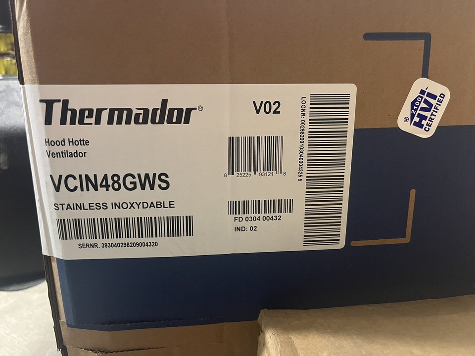 Thermador VCIN48GWS External Wall Mount Range Hood - Stainless Steel ...