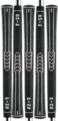 Ping ID 8 OVERSIZE Golf Club Grips BLACK/GOLD .600" Ribbed SET Of 5 | eBay
