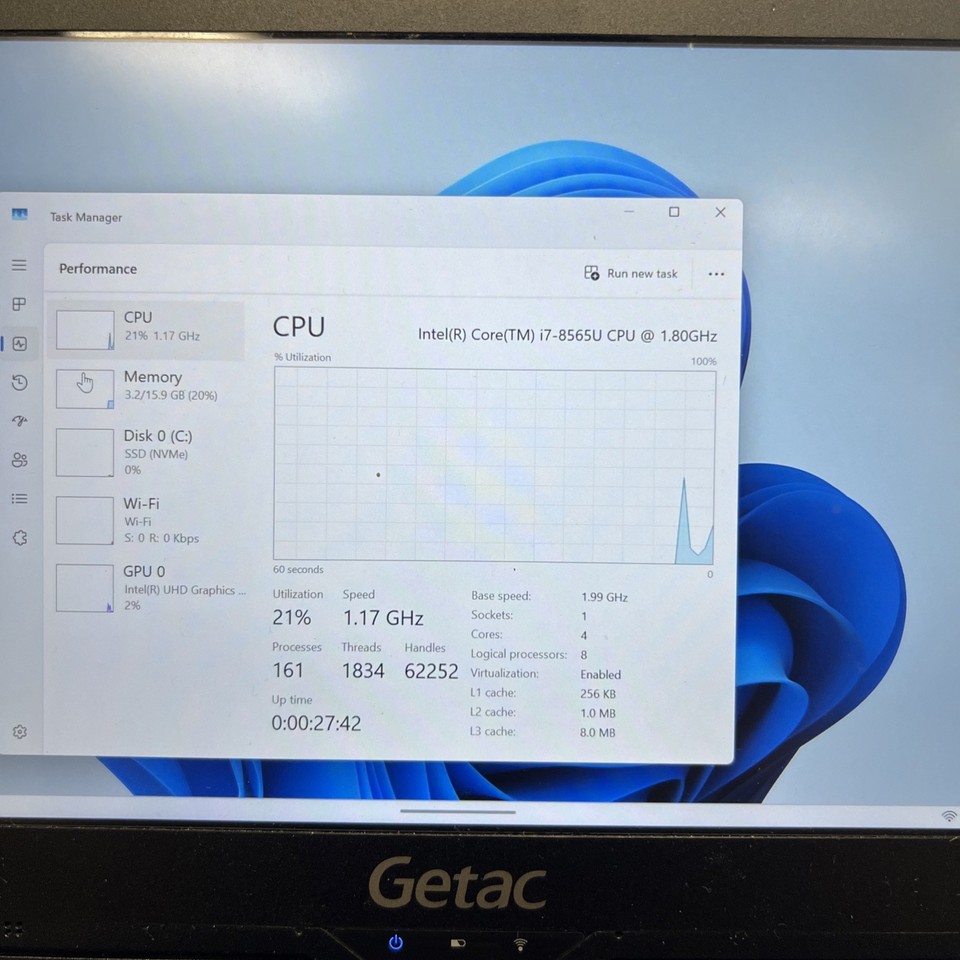 Getac UX10 i7-8565U 16GB 256GB Rugged Tablet w/ Keyboard Fingerprint | eBay