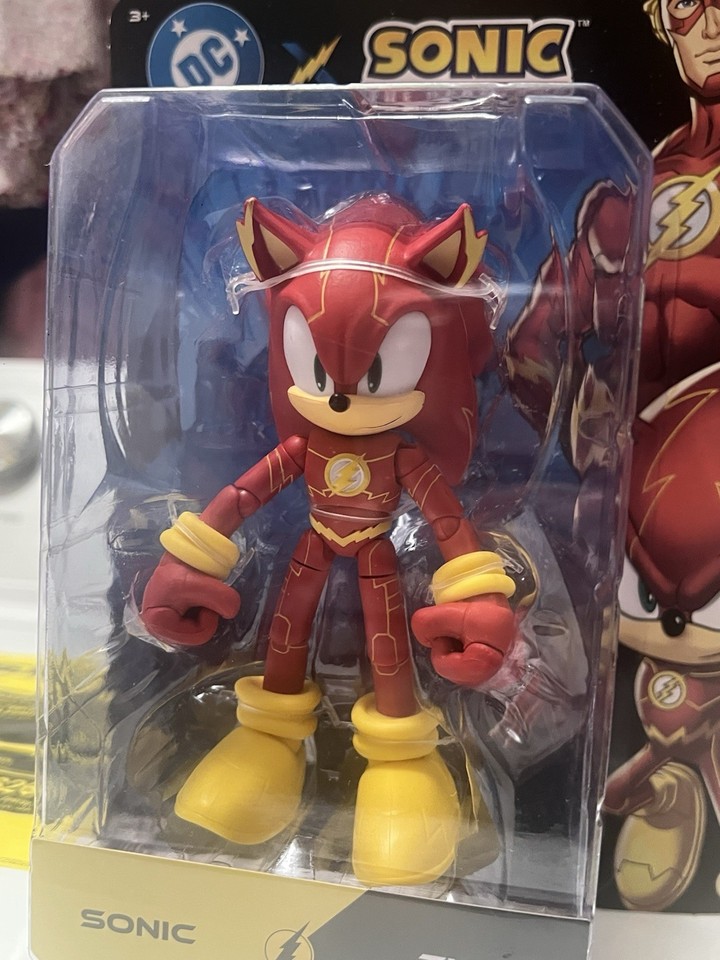 DC X Sonic the Hedgehog Sonic as The Flash 5" Action Figure Jakks ...