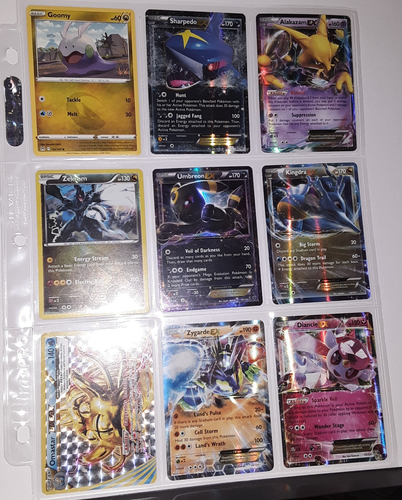 Pokemon TCG Binder Page Lot 9 Holo Cards and basic Umbreon EX 55/124 ...