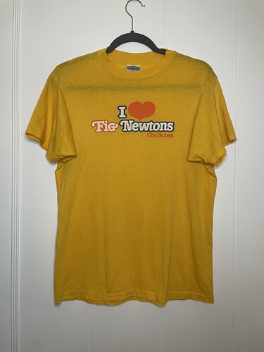 Vintage I Love Fig-Newtons Yellow T-Shirt M/L 80s/90s Single-Stitch ...