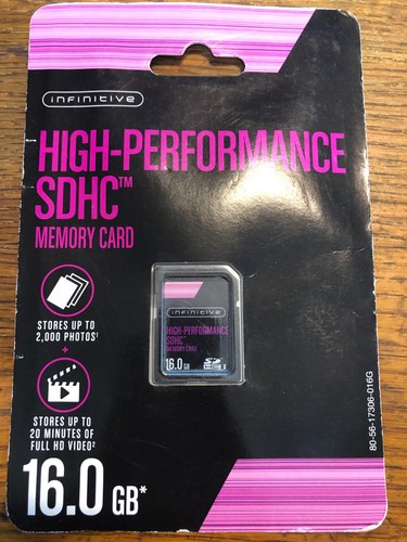 INFINITIVE High-Performance SDHC Memory Card 16GB | eBay