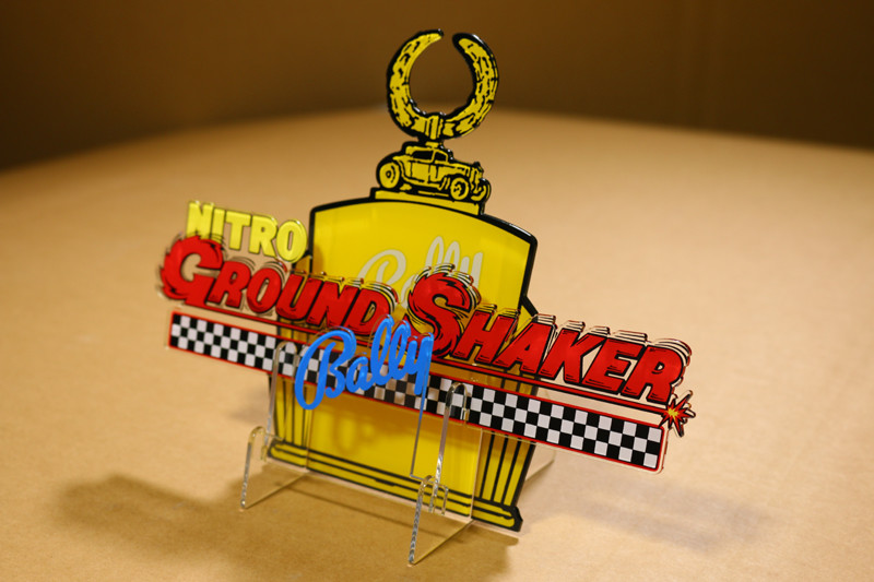 Bally Nitro Ground Shaker Pinball Machine Plastic Set M-1330-158 Free ...