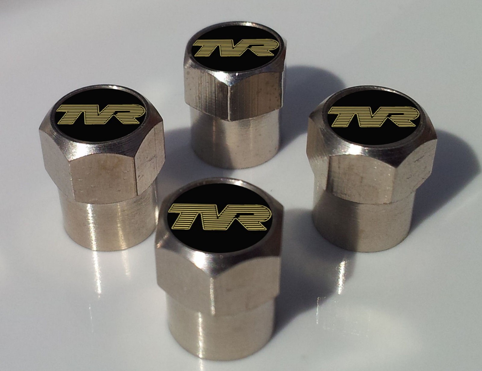 TVR CLASSIC CAR CHROME ALLOY TYRE VALVE CAPS FOR TIRE VALVES | eBay UK