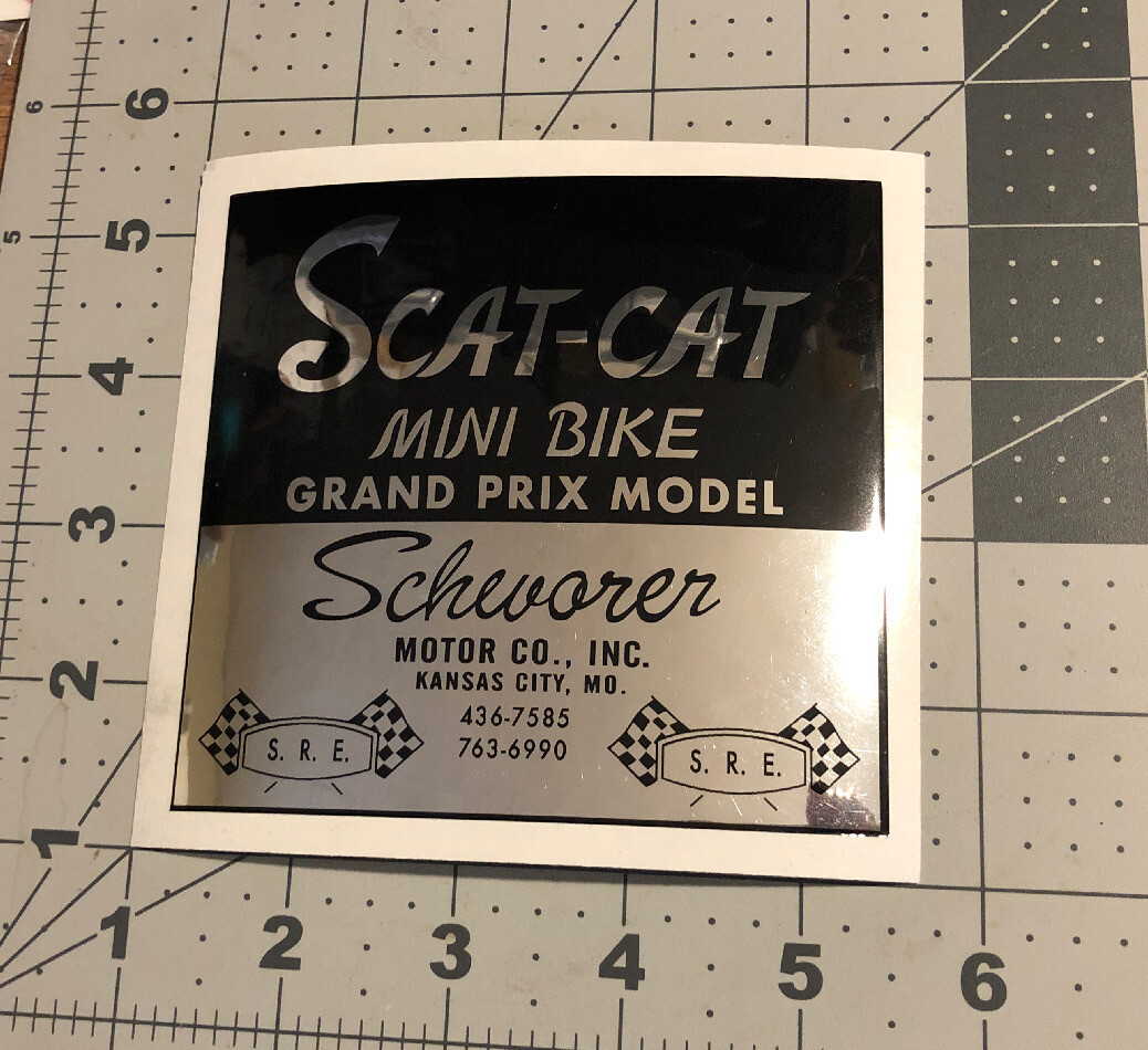 Scat-Cat Grand Prix Mini Bike Vintage Mini Bike Black Chrome Minibike ...