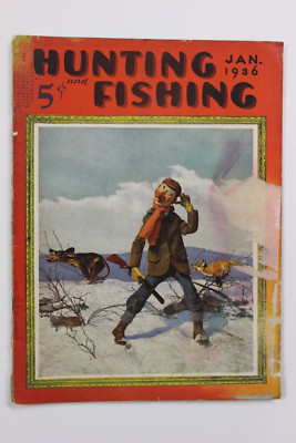 1936 HUNTING and FISHING Magazine - January Issue - 5 Cents | eBay